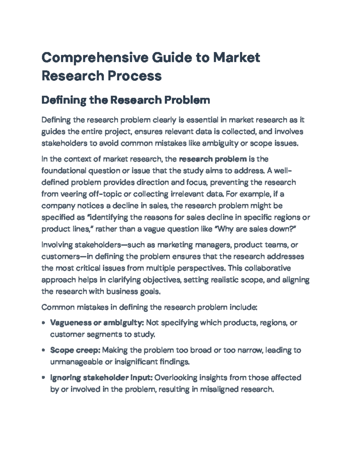 Comprehensive Guide to Market Research Process: Data Collection ...