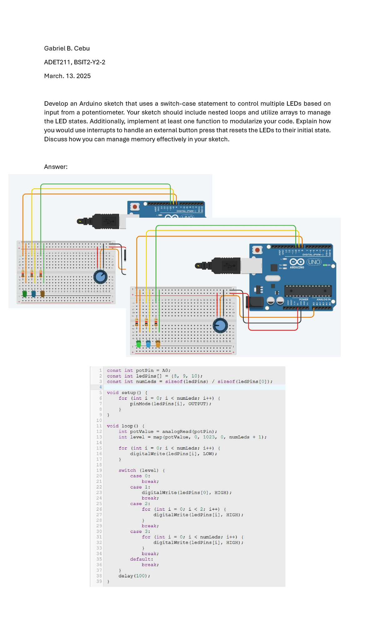 OLFU-ADET211: Intermediate Arduino Programming & LED Control Techniques ...