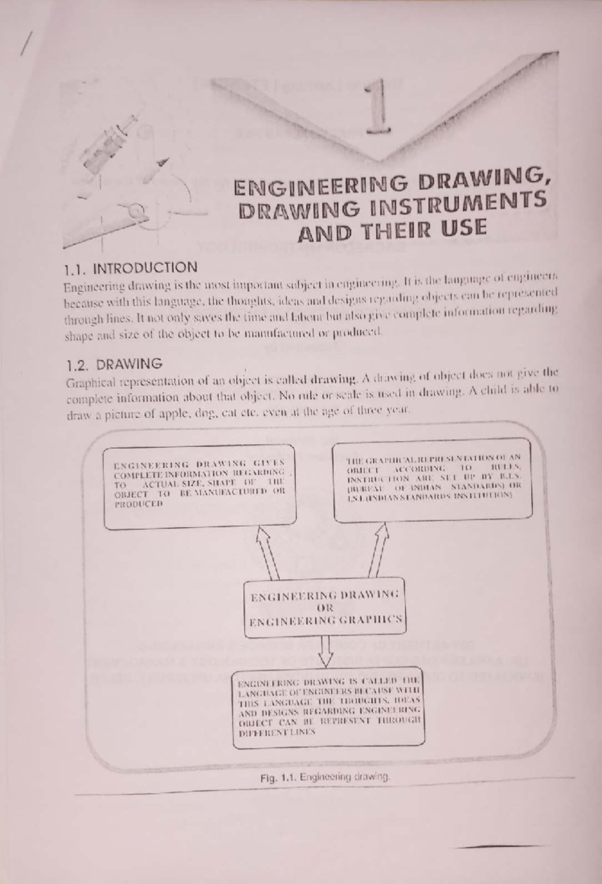 Engineering Drawing and Instruments: A Comprehensive Guide for B.Tech ...