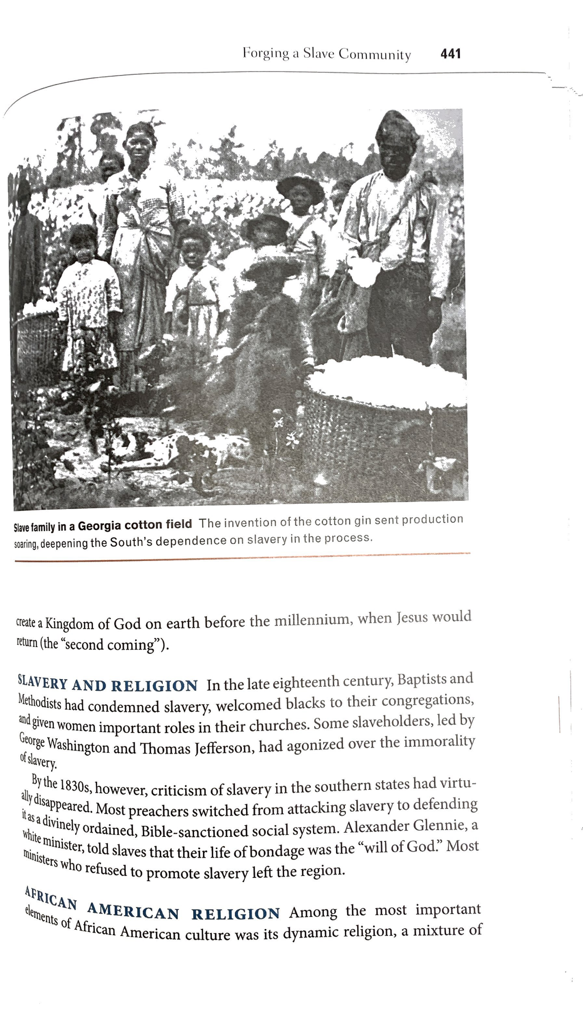 African American Religion and Slavery: A Historical Overview 441 - Studocu