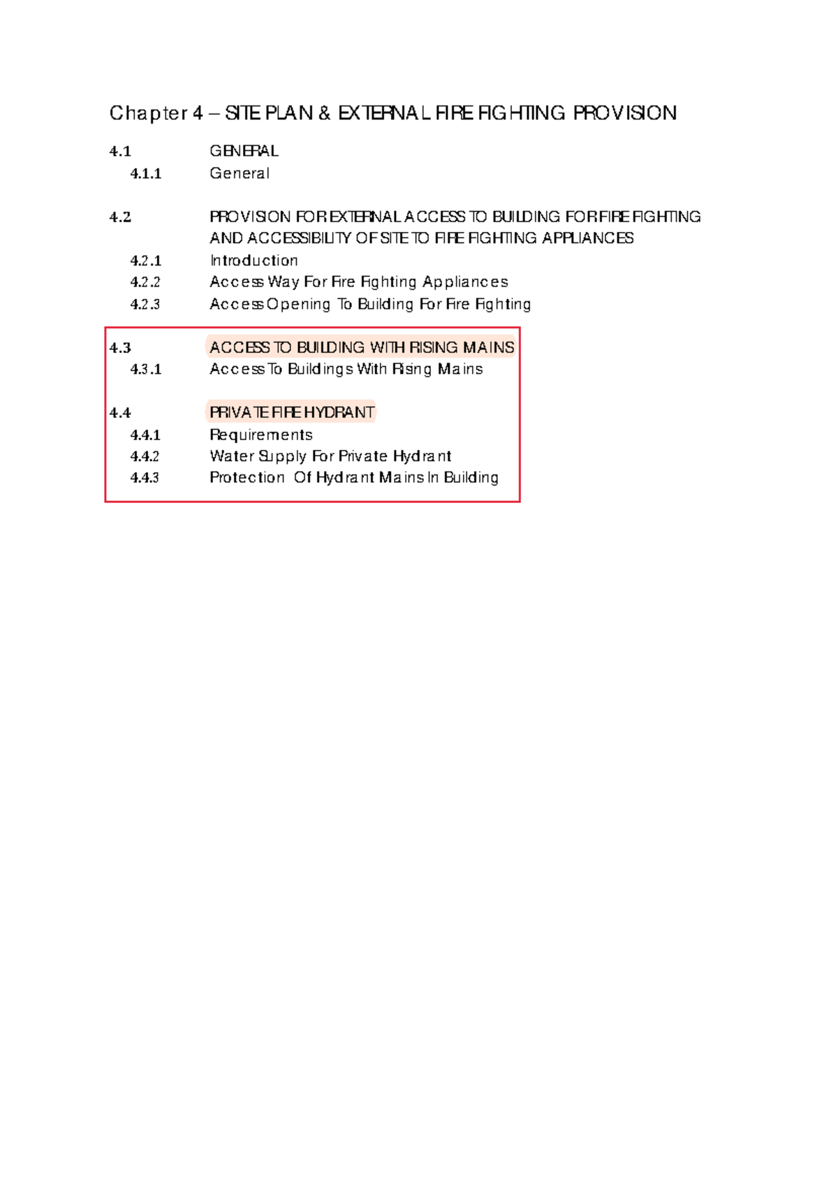 Fire Code 2013 HB: Chapter 4 - Site Plan & External Firefighting ...