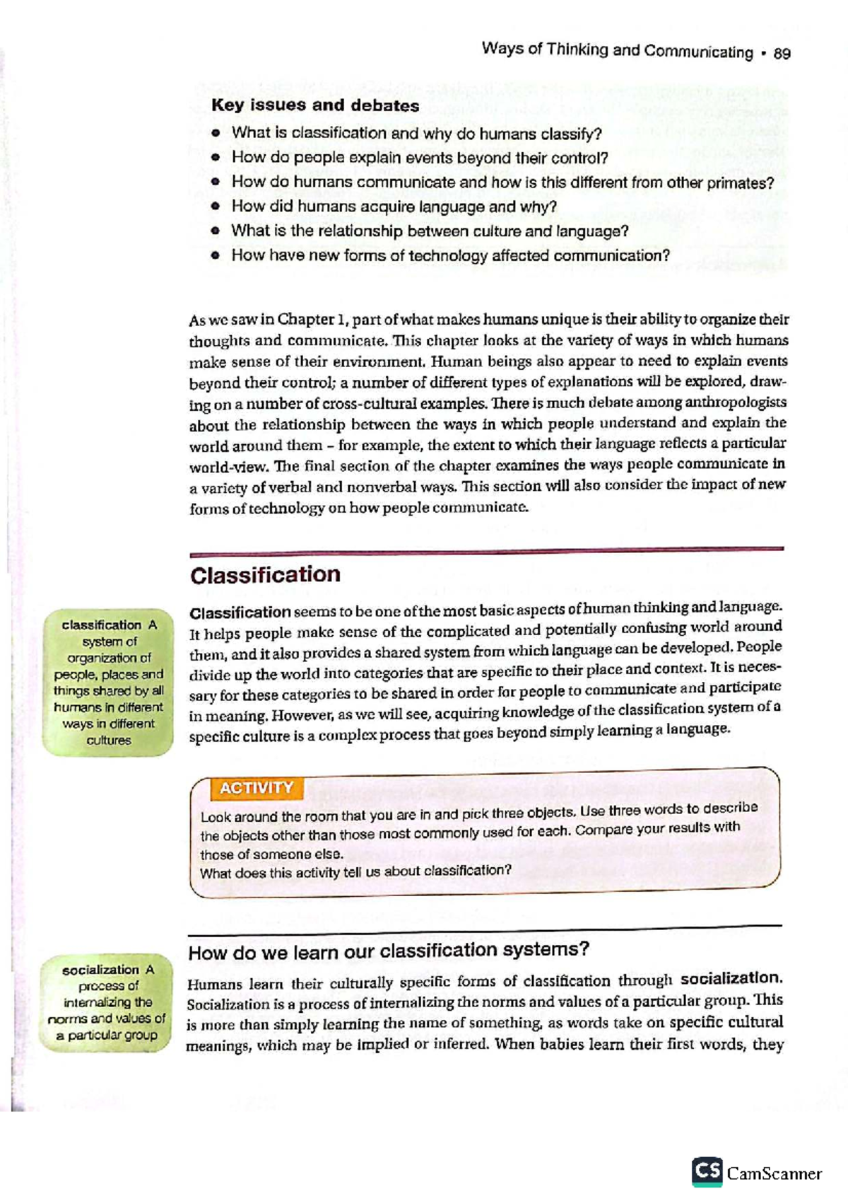 CS 101: Understanding Human Classification and Communication - Studocu