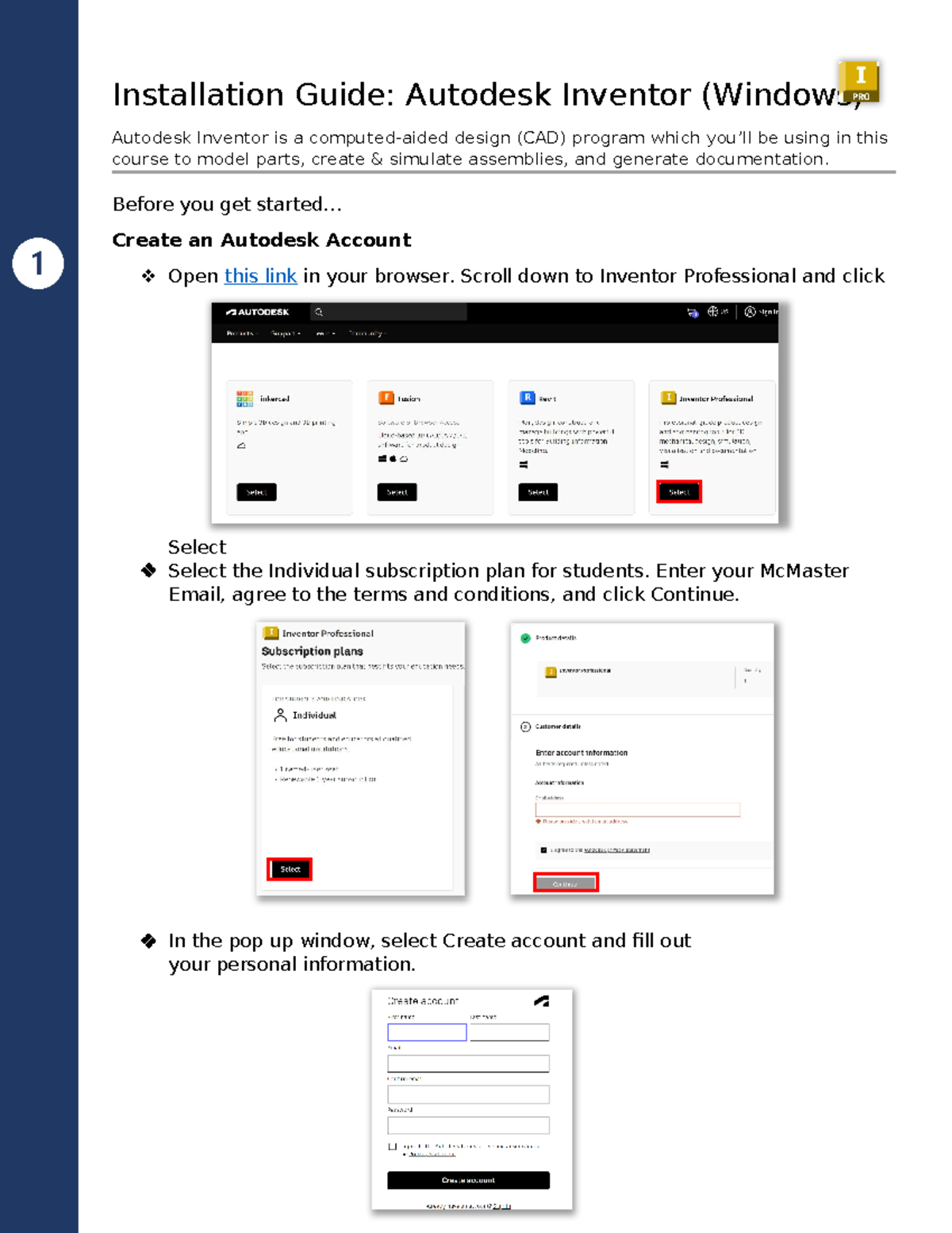 Installation Guide: Autodesk Inventor 2025 for Beginners - Studocu