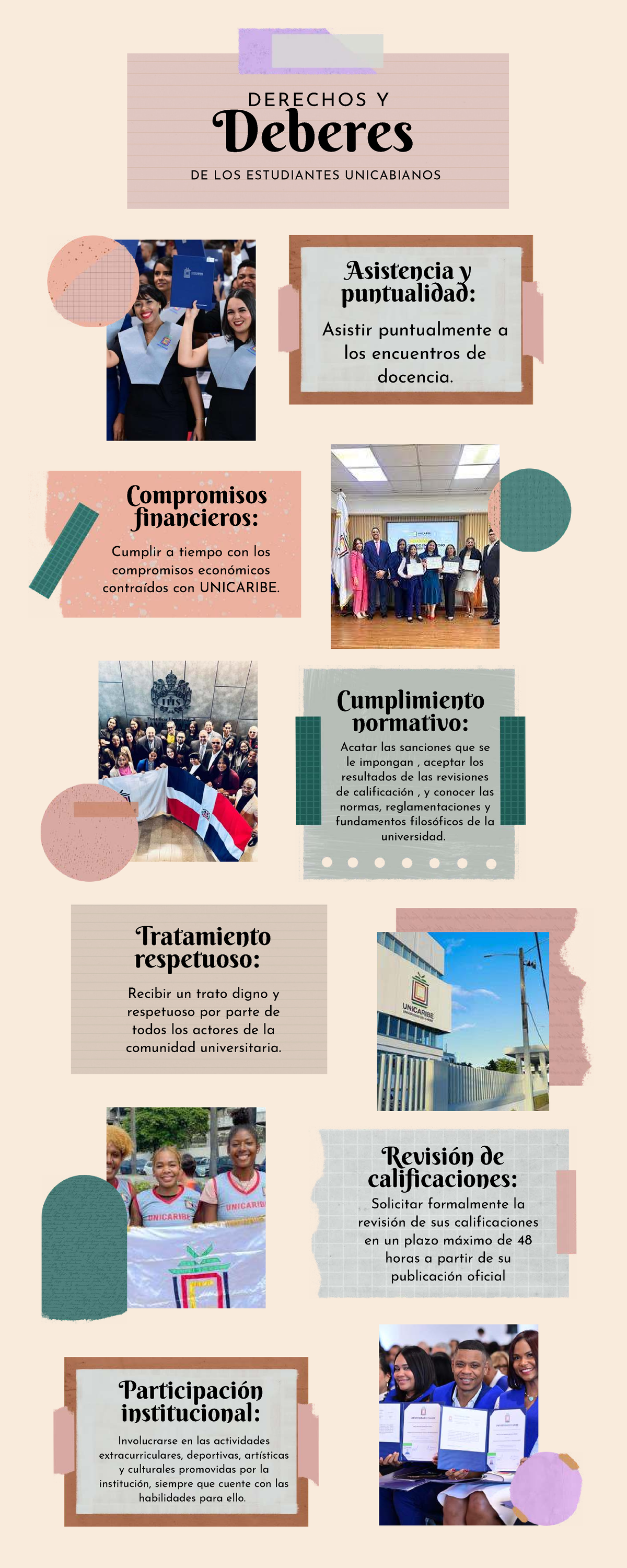Derechos y Deberes de los Estudiantes UNICABIANOS: Infografía - Studocu