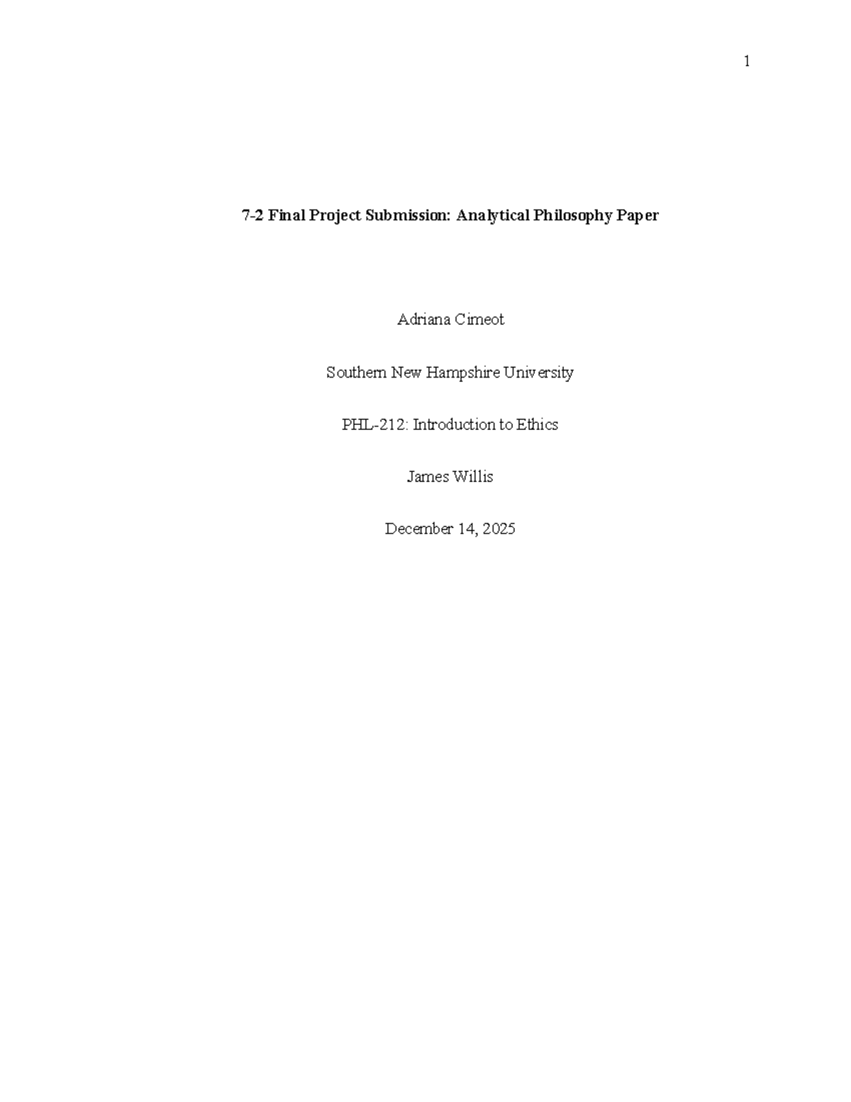 PHL-212 7-2 Final Project: Ethical Analysis of Animal Cruelty - Studocu