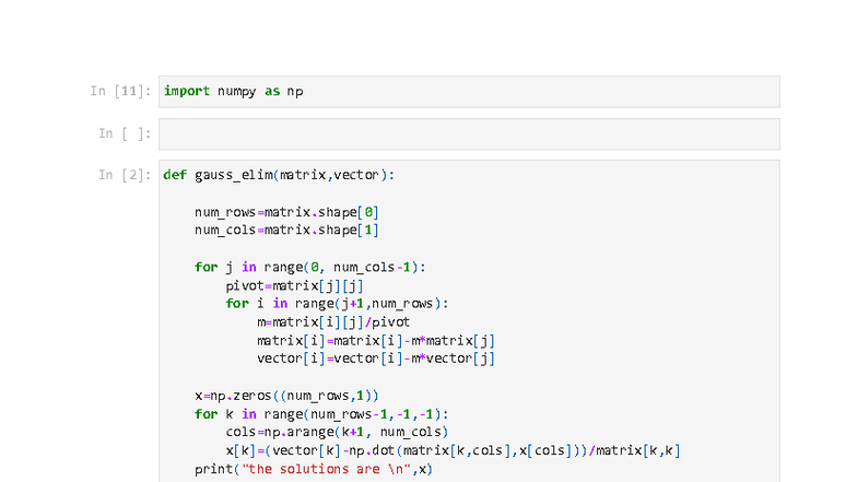 Matrices: Gauss Elimination and Partial Pivoting Methods - Studocu