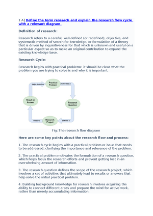 Research Methodology Assignment Questions with Answers - Explain ...