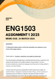 ENG1503 - Unisa - Academic English - Studocu
