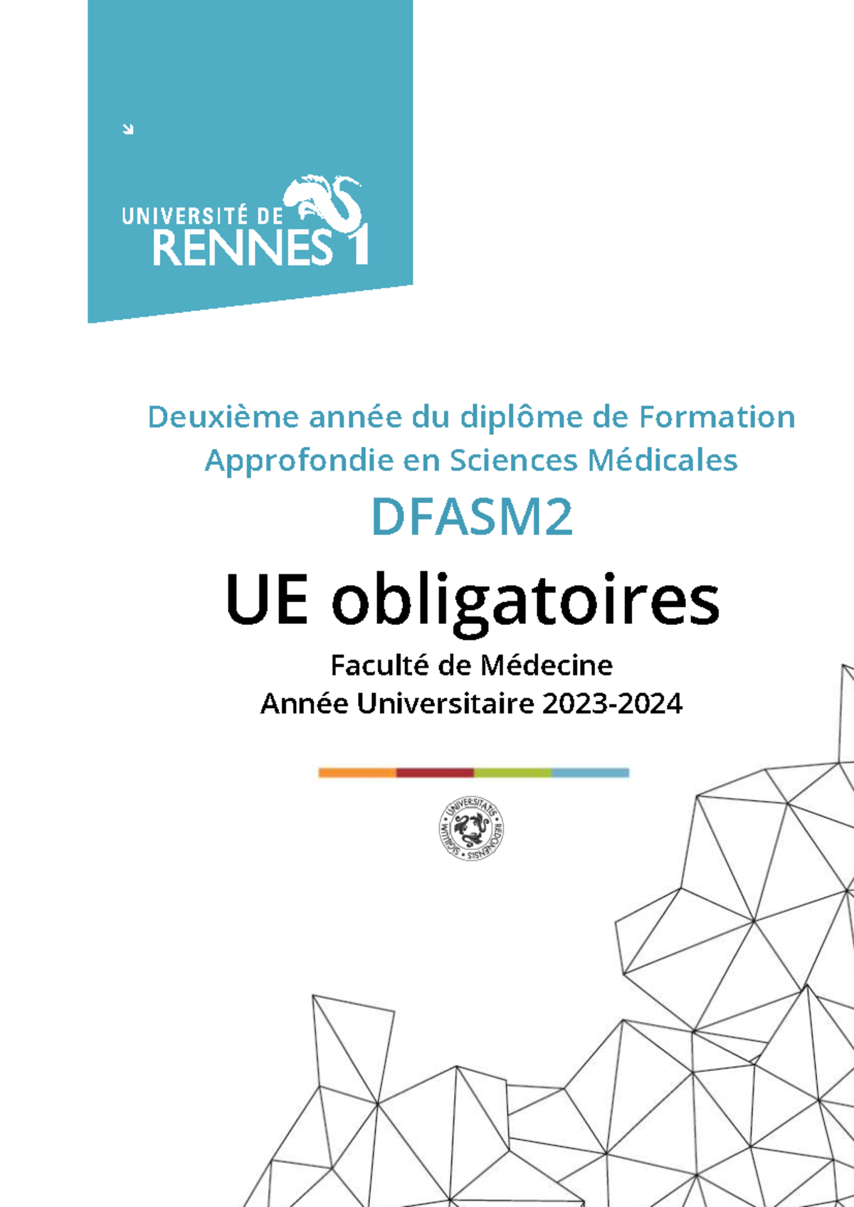 Livret DFASM2 2023-24 : Unités Obligatoires en Médecine - Studocu