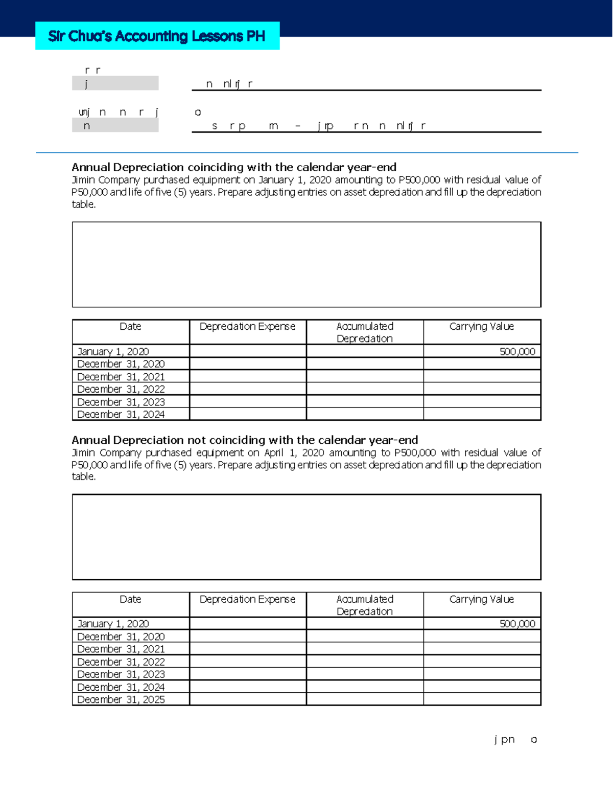 Handout 021: Lesson on Depreciation Adjusting Entries for ABM Students ...