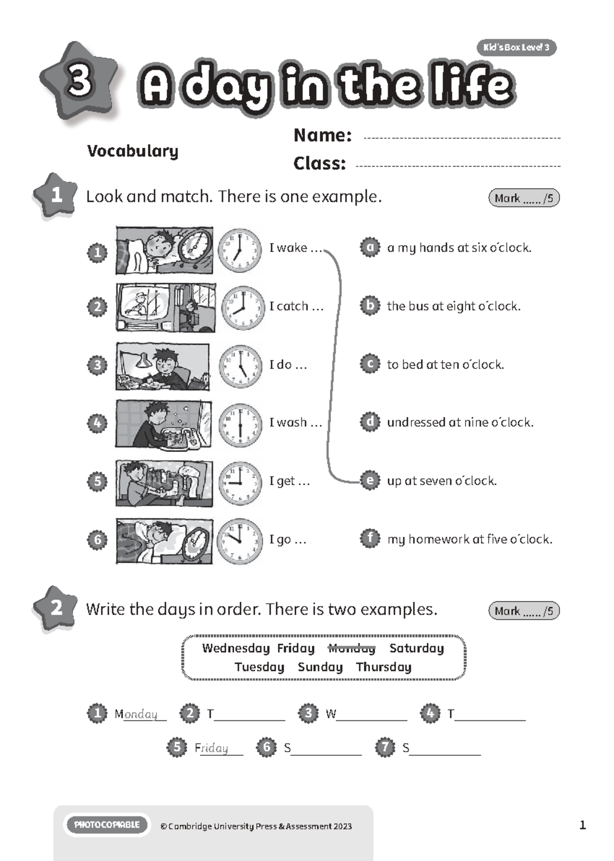 KBX L3 Unit Test: Daily Routines & Activities - Unit 3 - Studocu