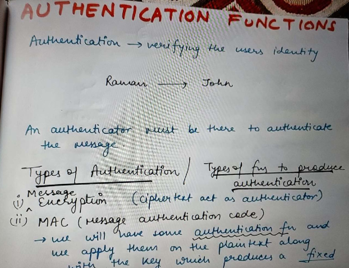 Authentication Functions: Types and Methods for User Verification (ISS ...