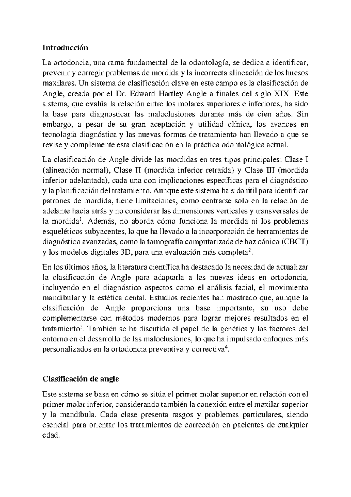 Clasificación de Angle en Ortodoncia: Oclusión y Maloclusiones T2 - Studocu
