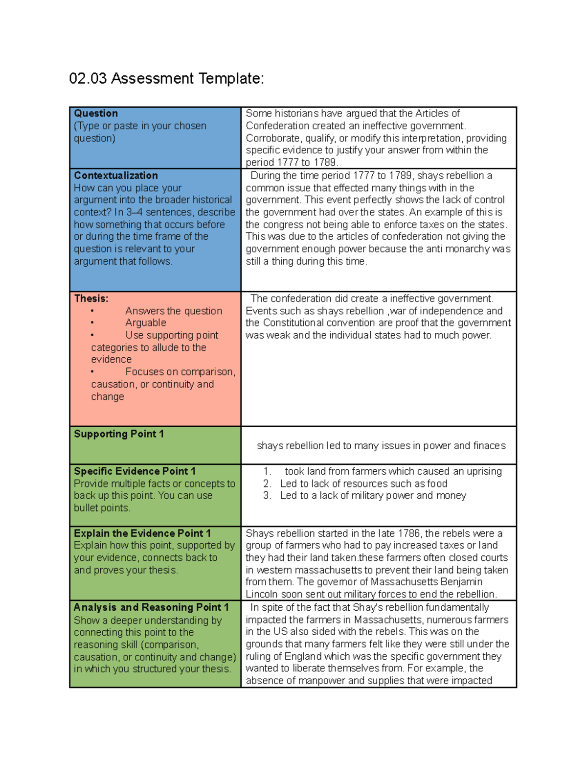02 03 04 assignment template(1).docx - 02 Assessment Template: Question ...