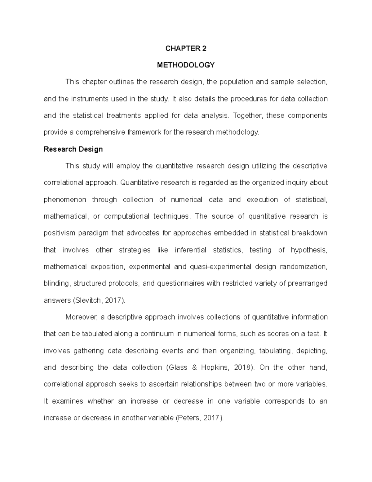 CHAPTER 2 METHODOLOGY: Research Design and Data Collection Techniques ...