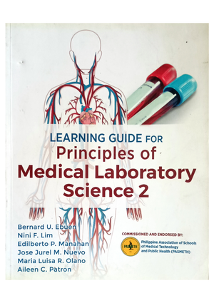 PMLS 2 - Book - LEARNING GUIDE FOR Principles of Medical Laboratory ...