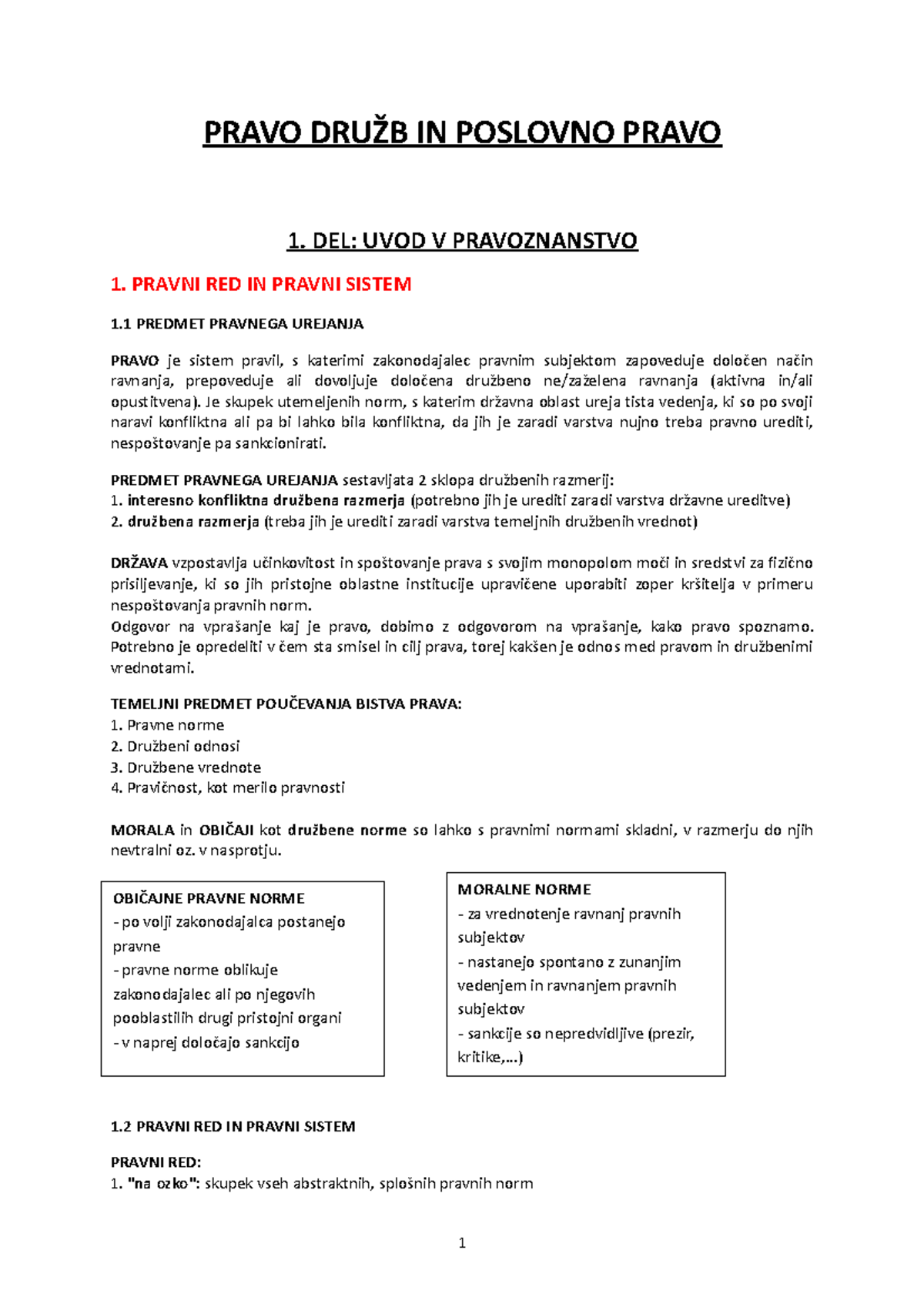 PDPP - Uvod v Pravo in Pravni Sistem: Zapiski za študente - Studocu