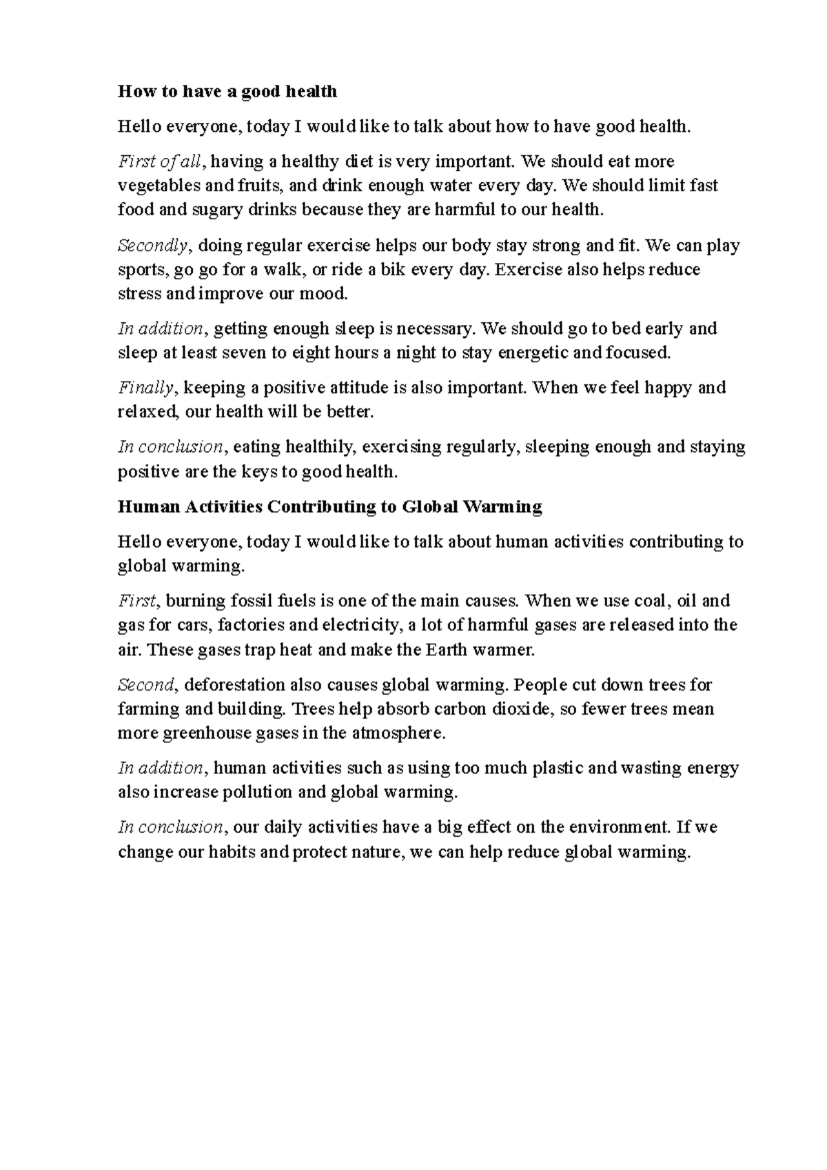 Health and Environment: Key Factors for Well-Being - Studocu