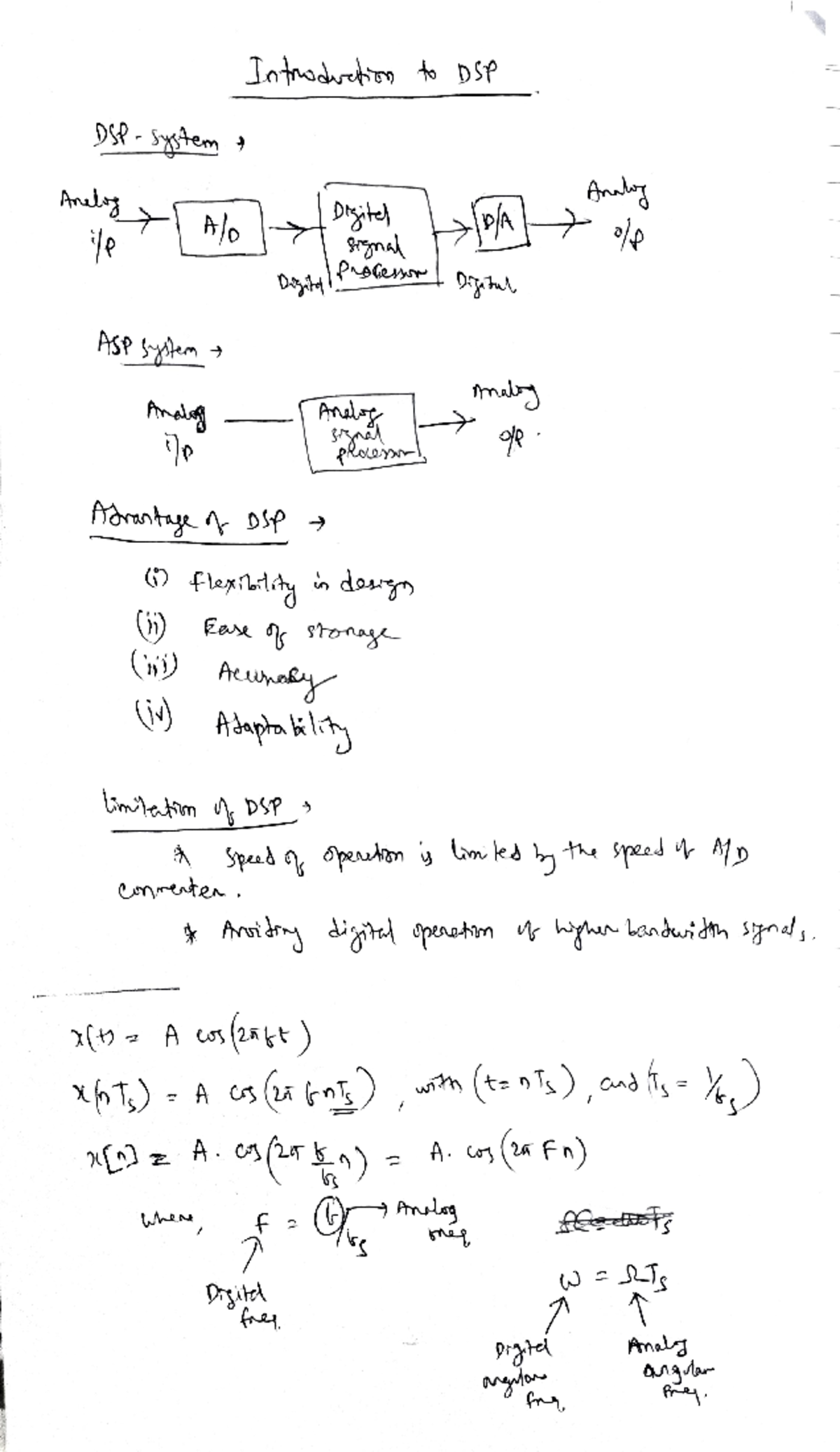 DSP notes - Digital Signal Processing - Studocu
