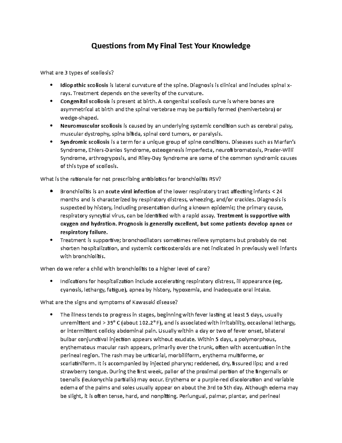 Final Exam Practice Questions - Chapter 4 An 86-year-old female comes ...