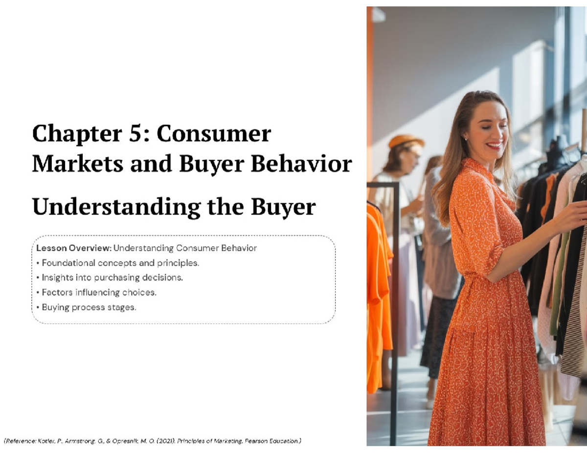Chapter 5: Consumer Markets & Buyer Behavior - Lesson & Quiz (MKT 101 ...