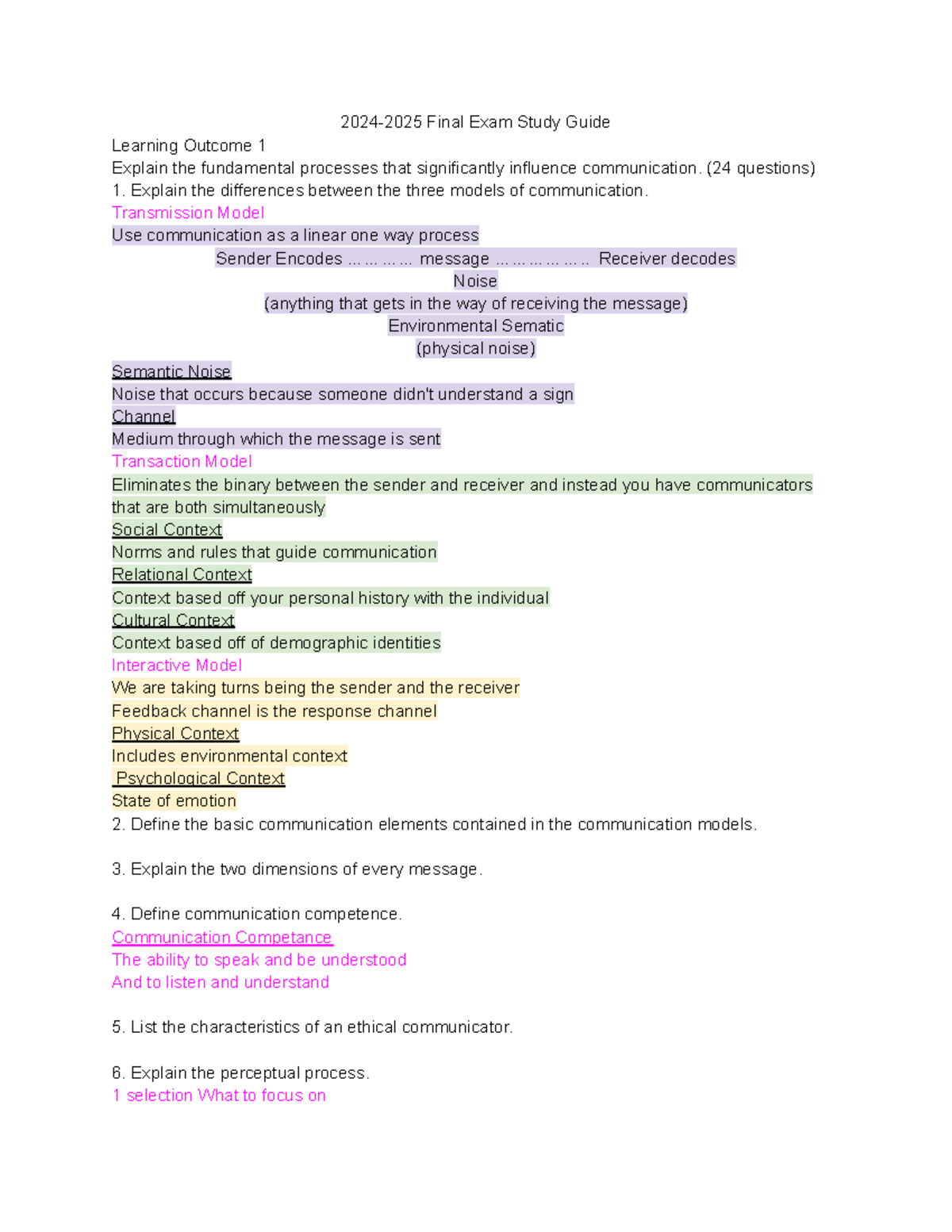 SCOM Final Study Guide - 2024-2025 Final Exam Study Guide Learning ...