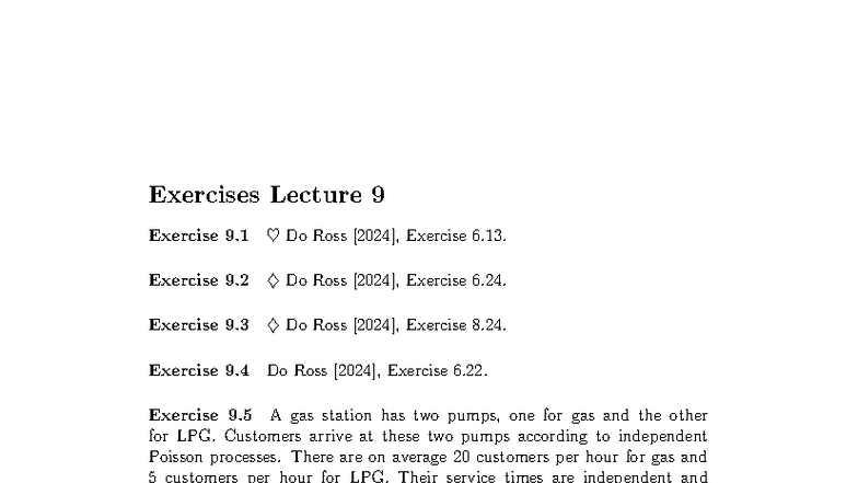 Exercises Lecture 9: Gas Station Customer Analysis (Exercise 9.1-9.5 ...