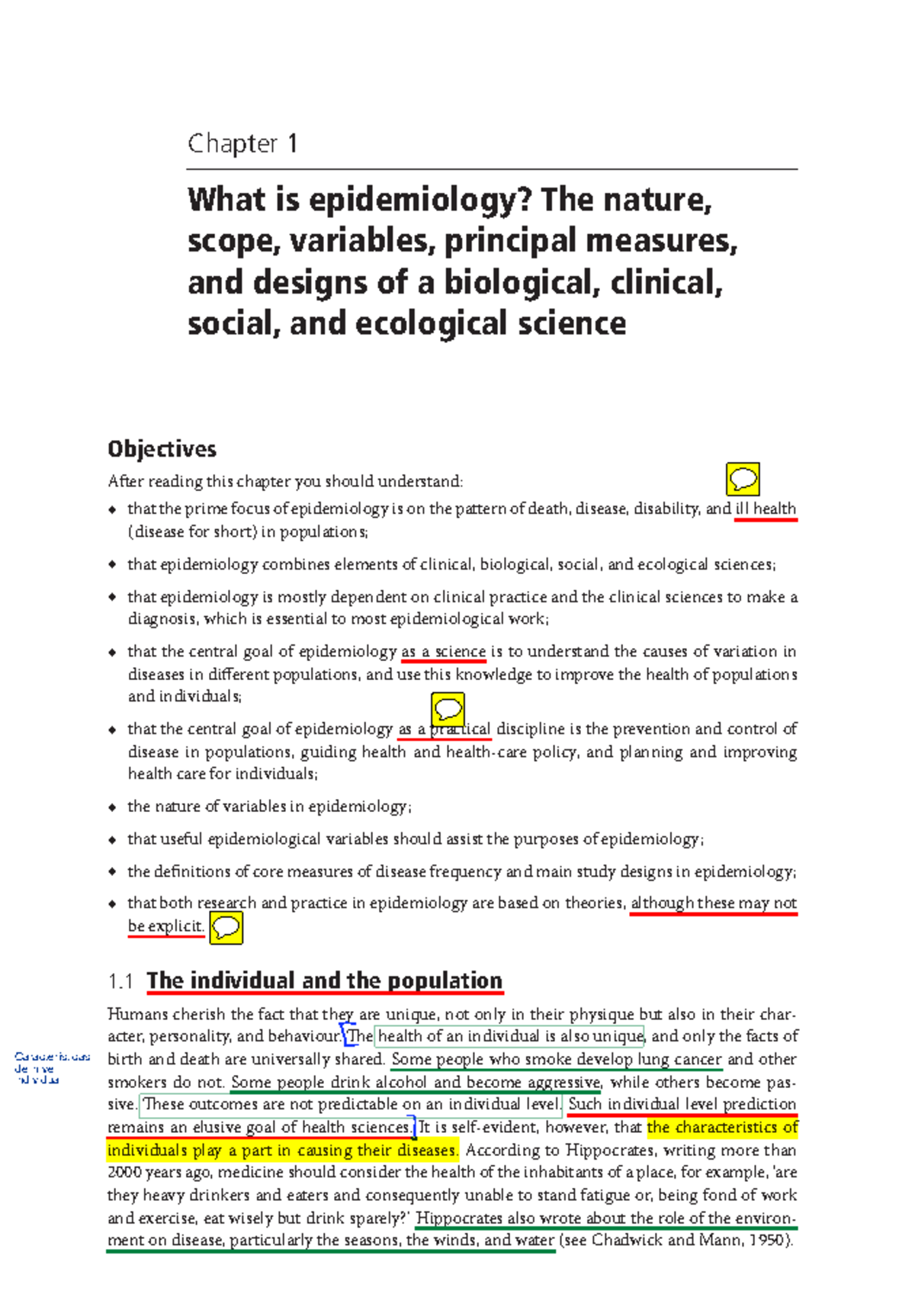Epidemiology Concepts - Chapter 1 Overview and Key Principles - Studocu