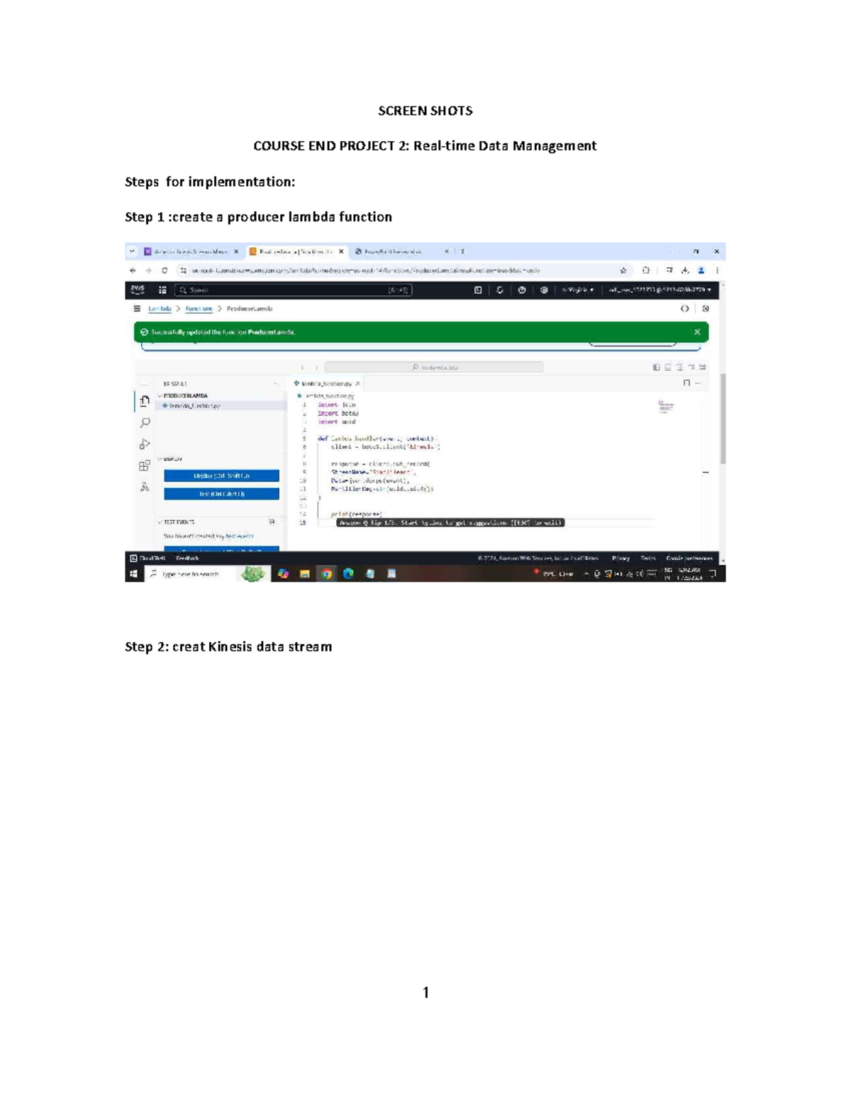 Real-time Data Management screenshot(1) - cloud architect - SCREEN ...