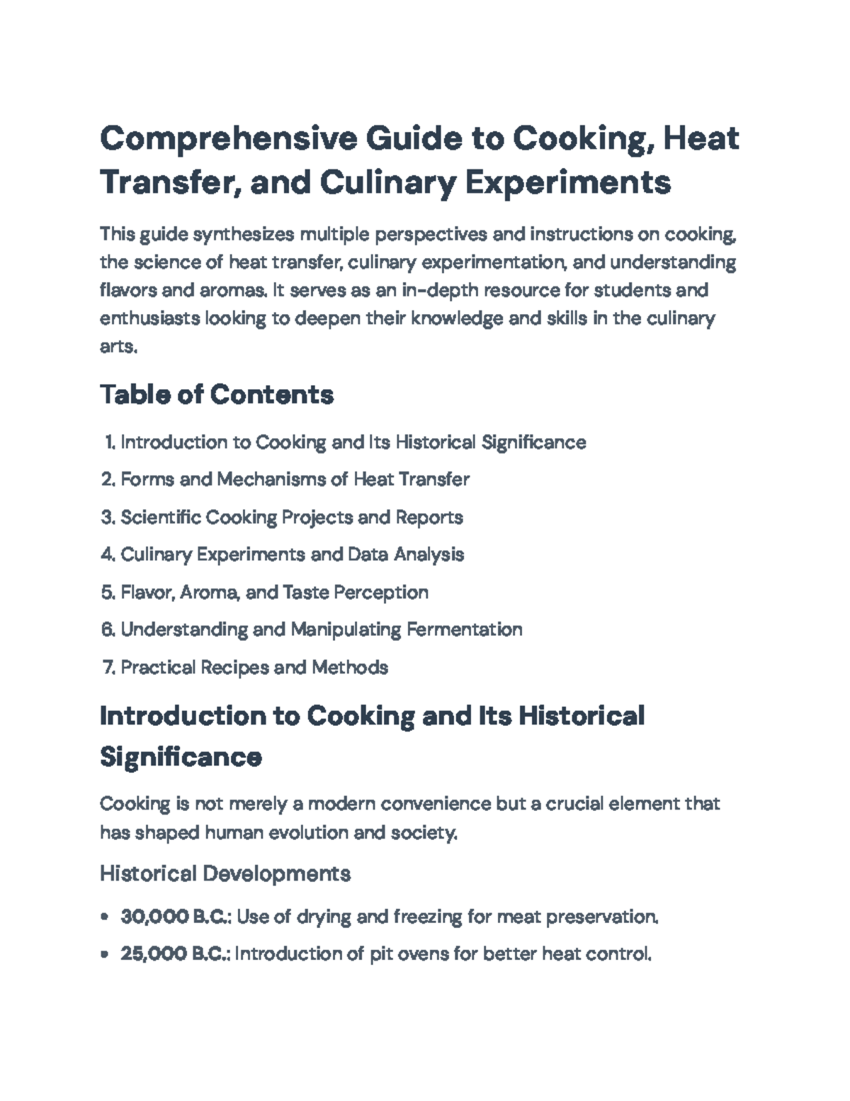 Culinary Science: Heat Transfer, Experiments & Flavor Perception ...