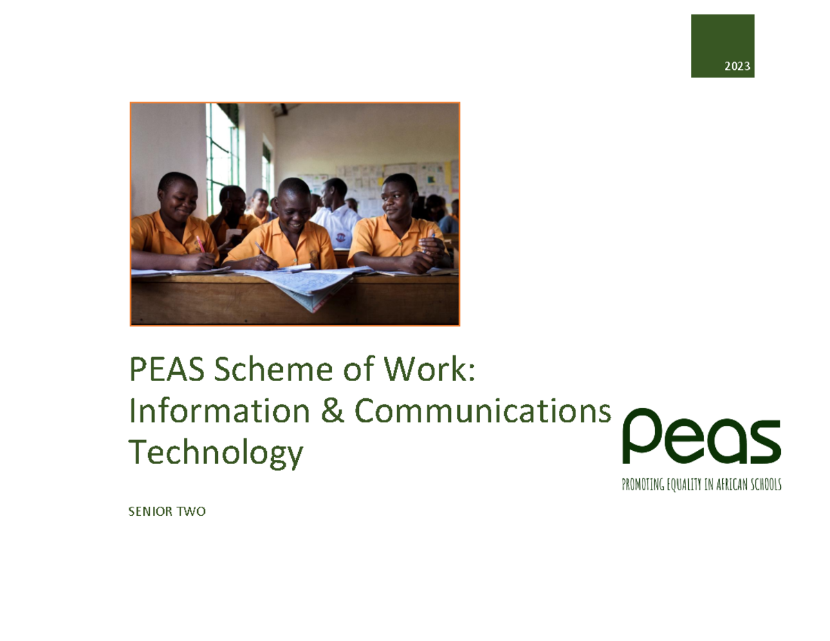 SOW S2 ICT: Comprehensive Scheme of Work for Term One - Studocu