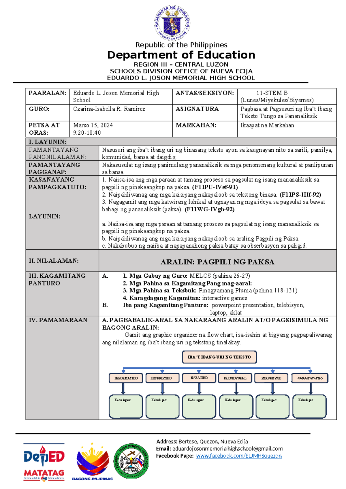 COT4 Final Exam - Lesson Plan on Research Topic Selection - Studocu