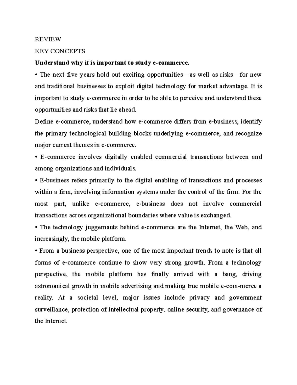 E-Commerce Course Outline - BCS213/BAC (Semester 6) - Studocu