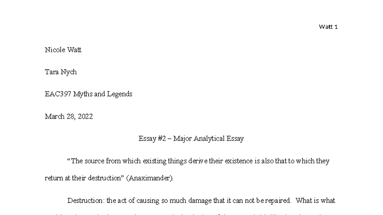 EAC397 Myths & Legends Essay #2: Temptation and Consequences - Studocu