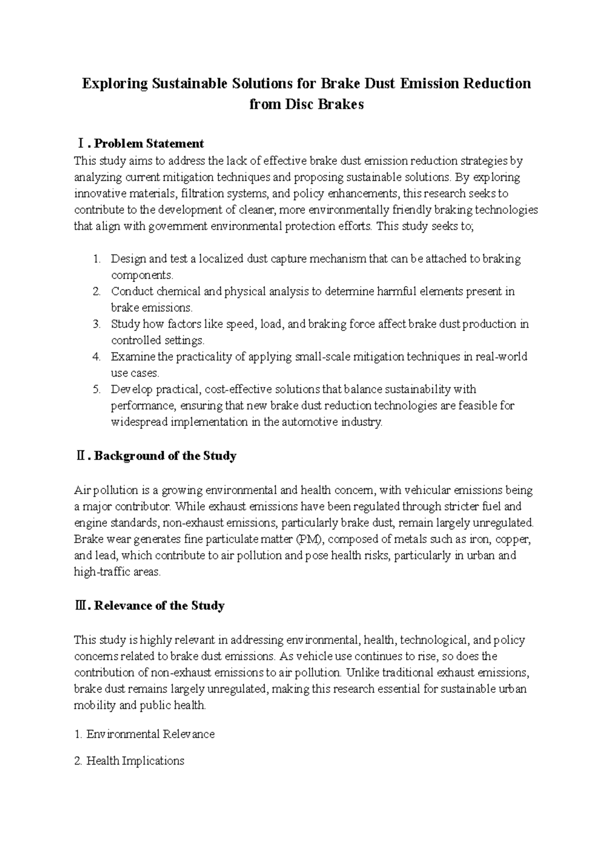 Statement-of-the-Problem (2) - Exploring Sustainable Solutions for ...