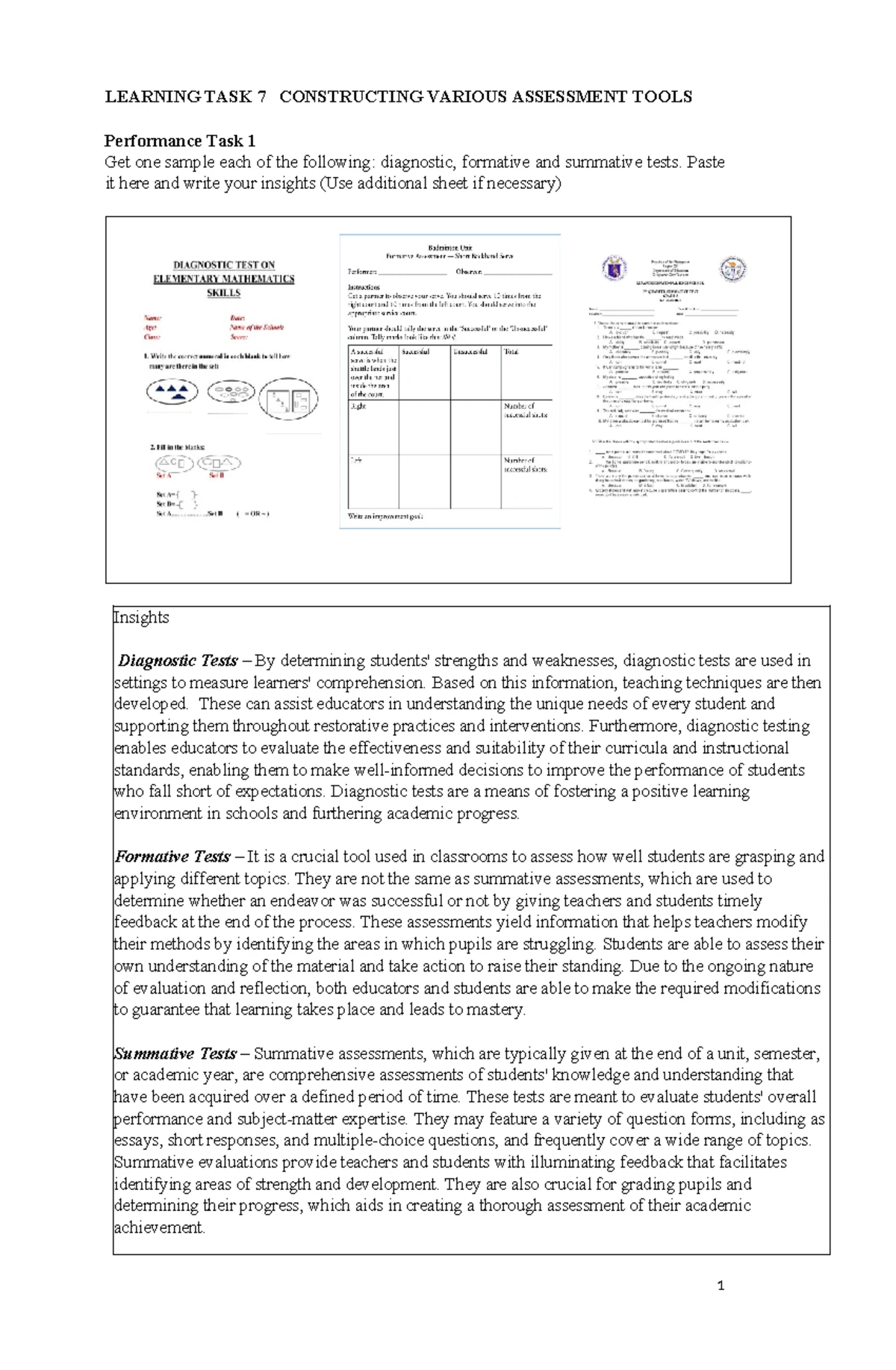 LEARNING TASK 6: WRITING CONTINGENCY LESSON PLANS IN TEACHING ...