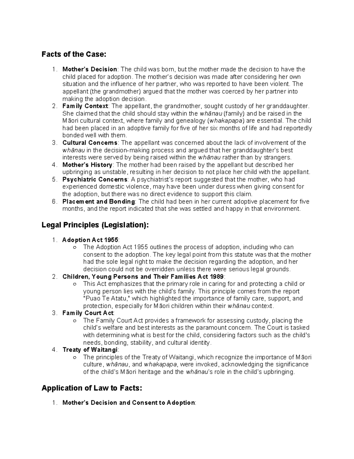 BP v D-G Social Welfare - Case Study Week 1 Summary & Legal Insights ...