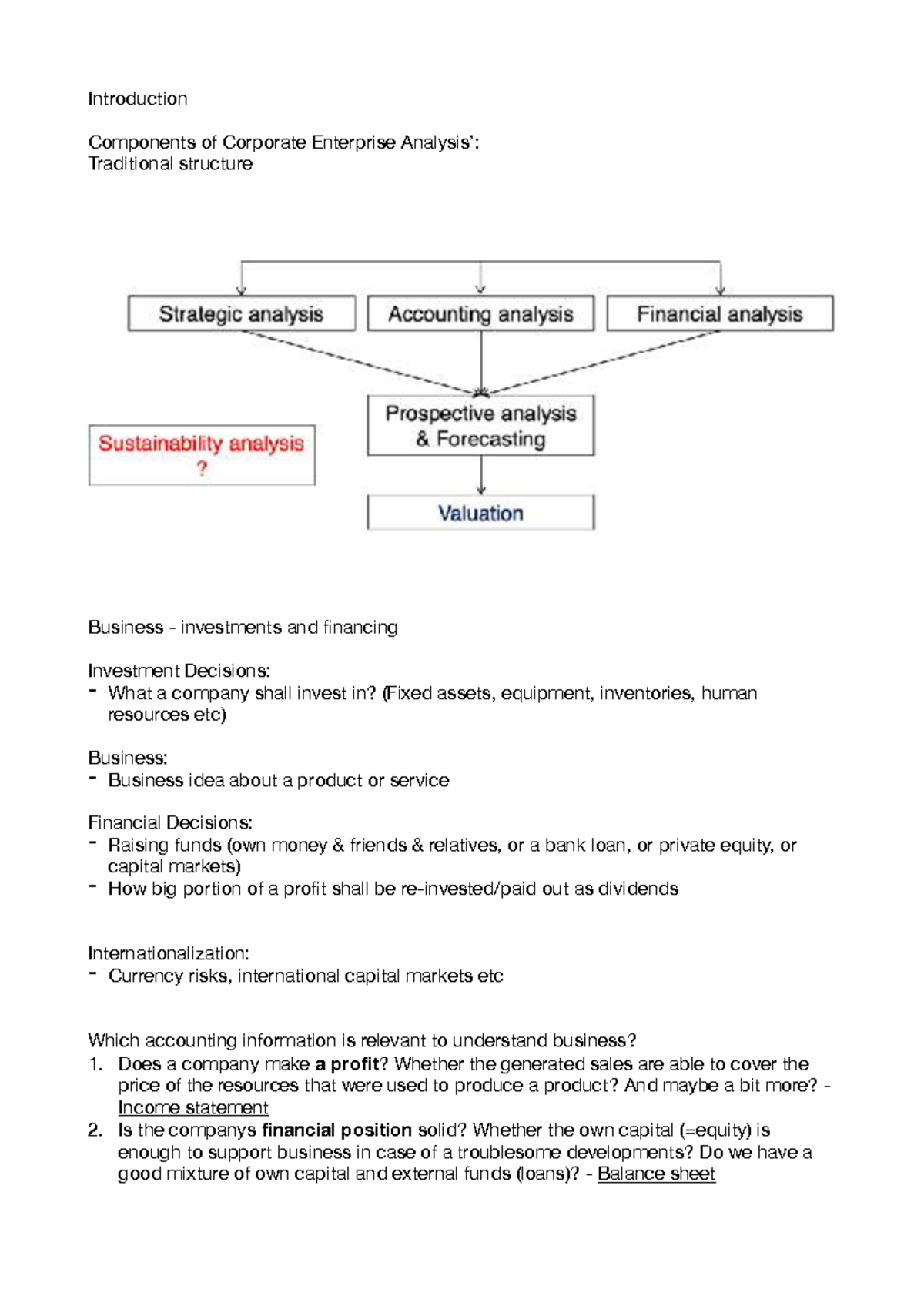 Corporate Enterprise Analysis (CEA): Key Components & Financial ...