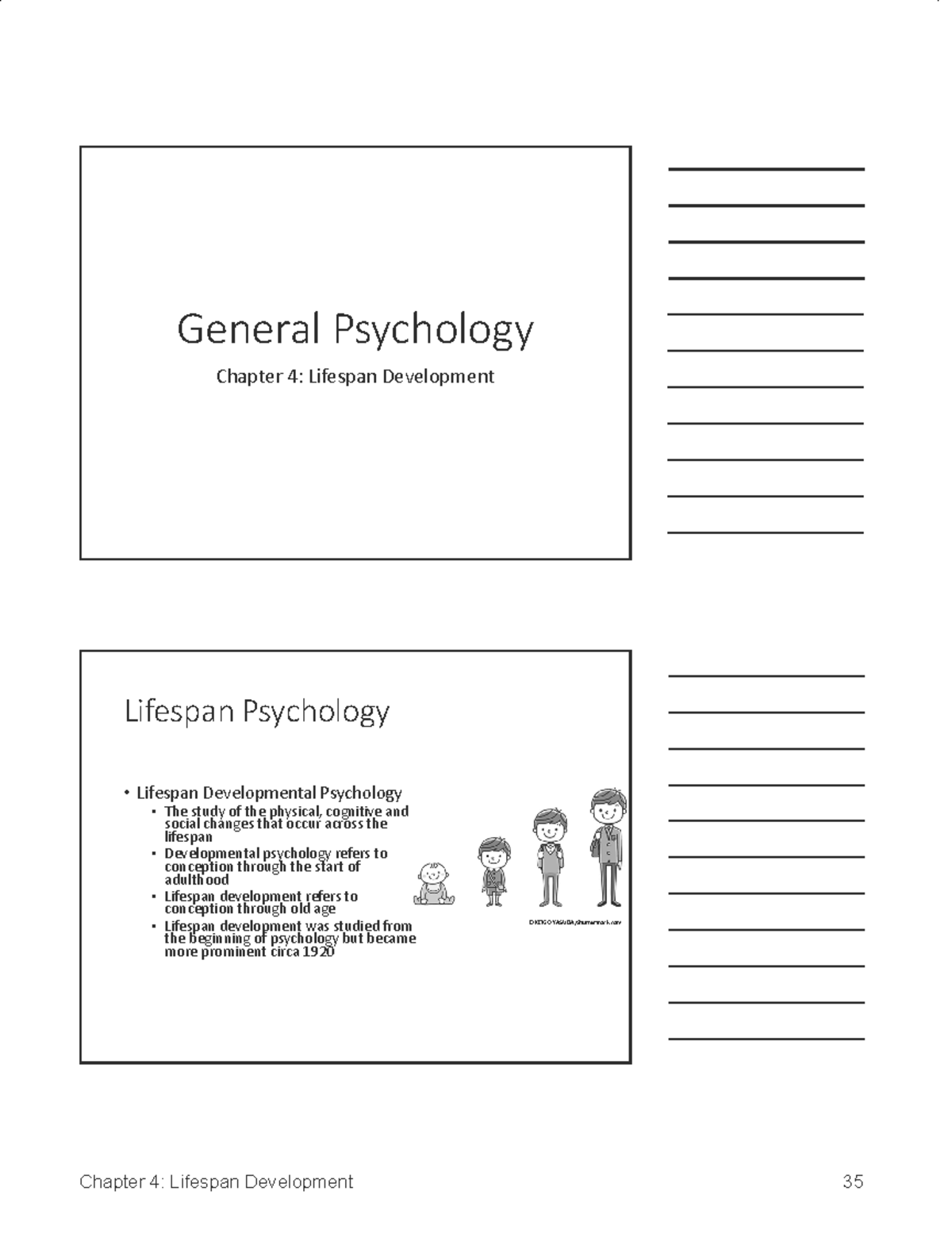 CH4 Lifespan Development: Key Concepts in Developmental Psychology ...