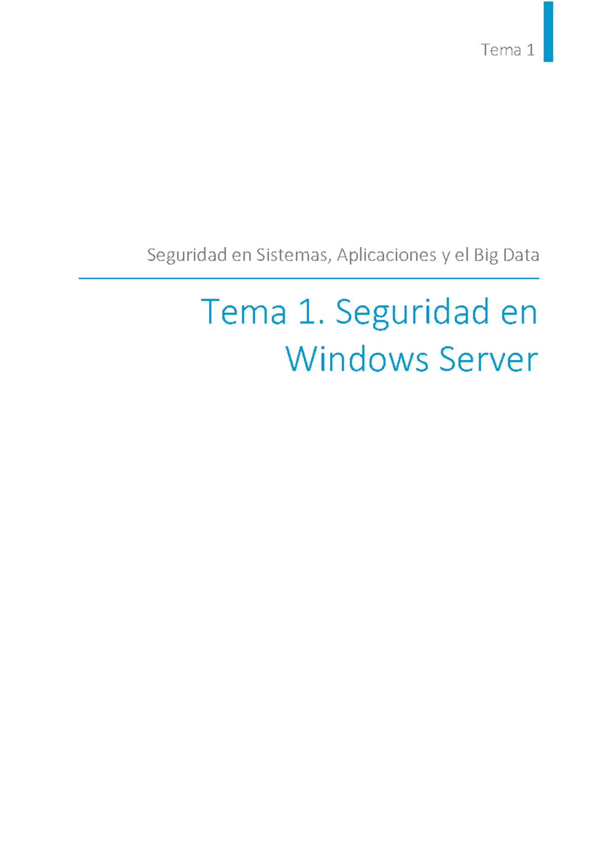 Seguridad en Windows Server: Implementación y Políticas (BIG DATA 500 ...
