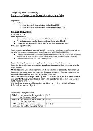 F&B Management Notes - LESSON 1 INTRODUCTION TO FOOD AND BEVERAGE ...