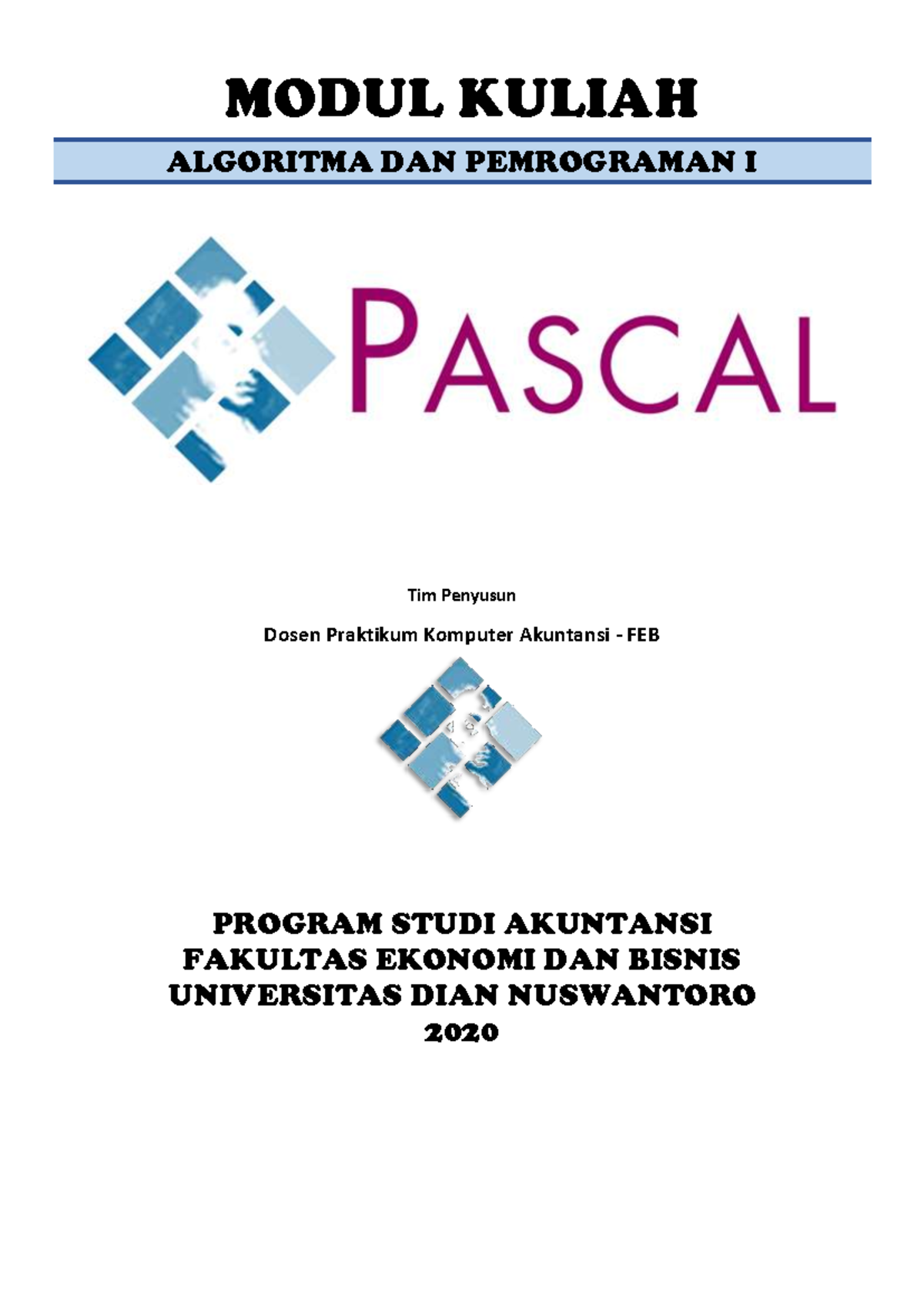 Pascal XE Algoritma Sorting Data: Bubble, Selection, Quick Sort - Studocu