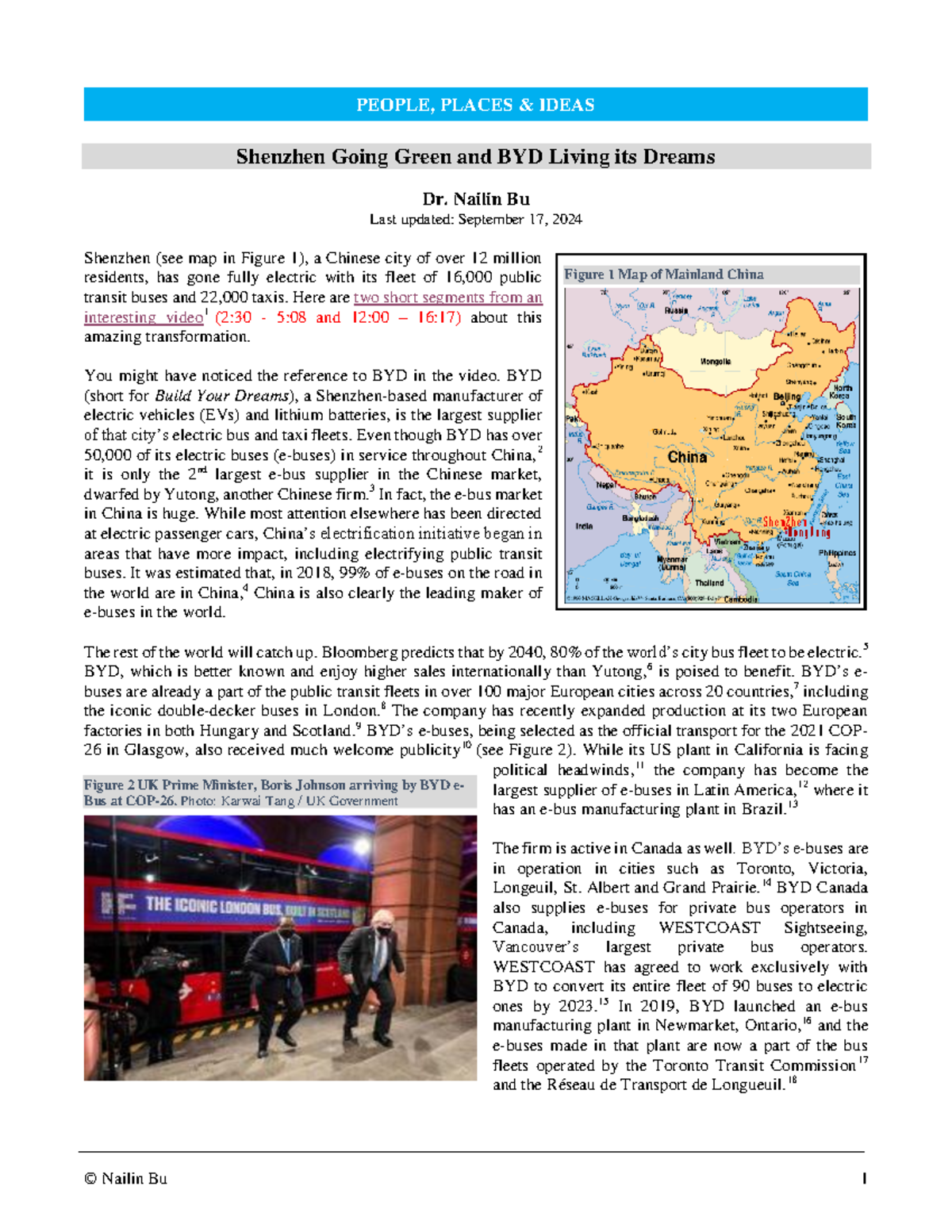 PPI 2024: Shenzhen's Green Transformation with BYD - Studocu