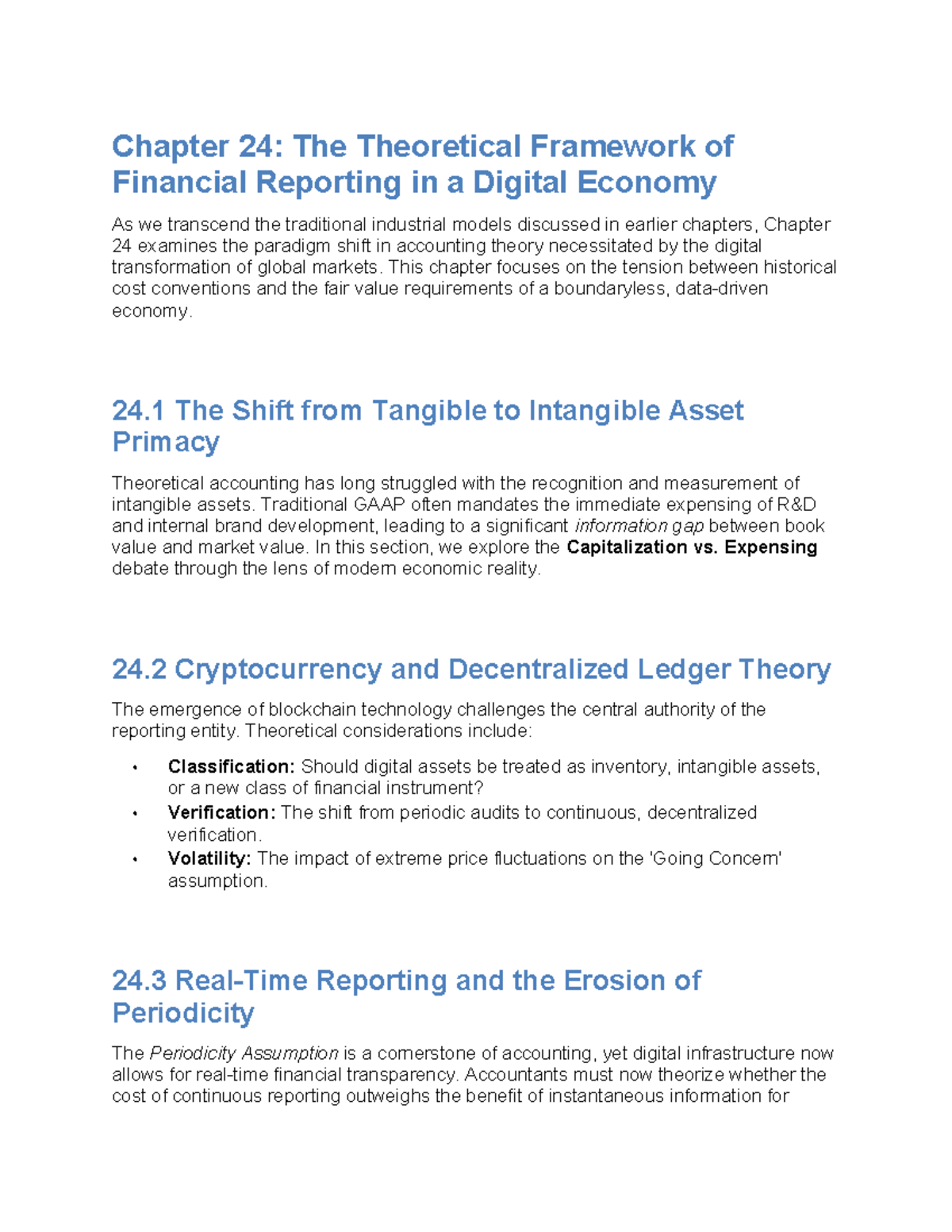 Chapter 24: Theoretical Framework of Financial Reporting in a Digital ...