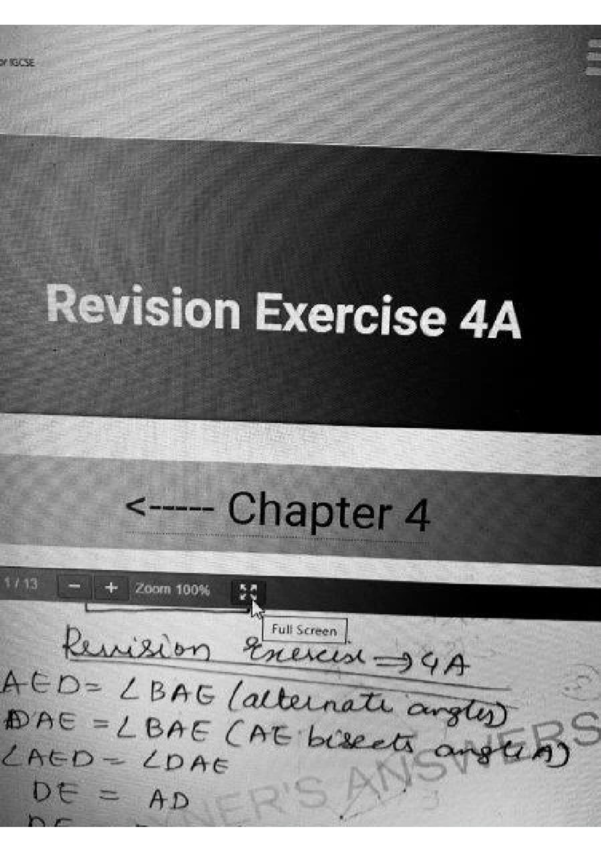 Revision Exercise 4A - 4-8 Nets - Revision Exercise 4A Chapter 4 1713 ...