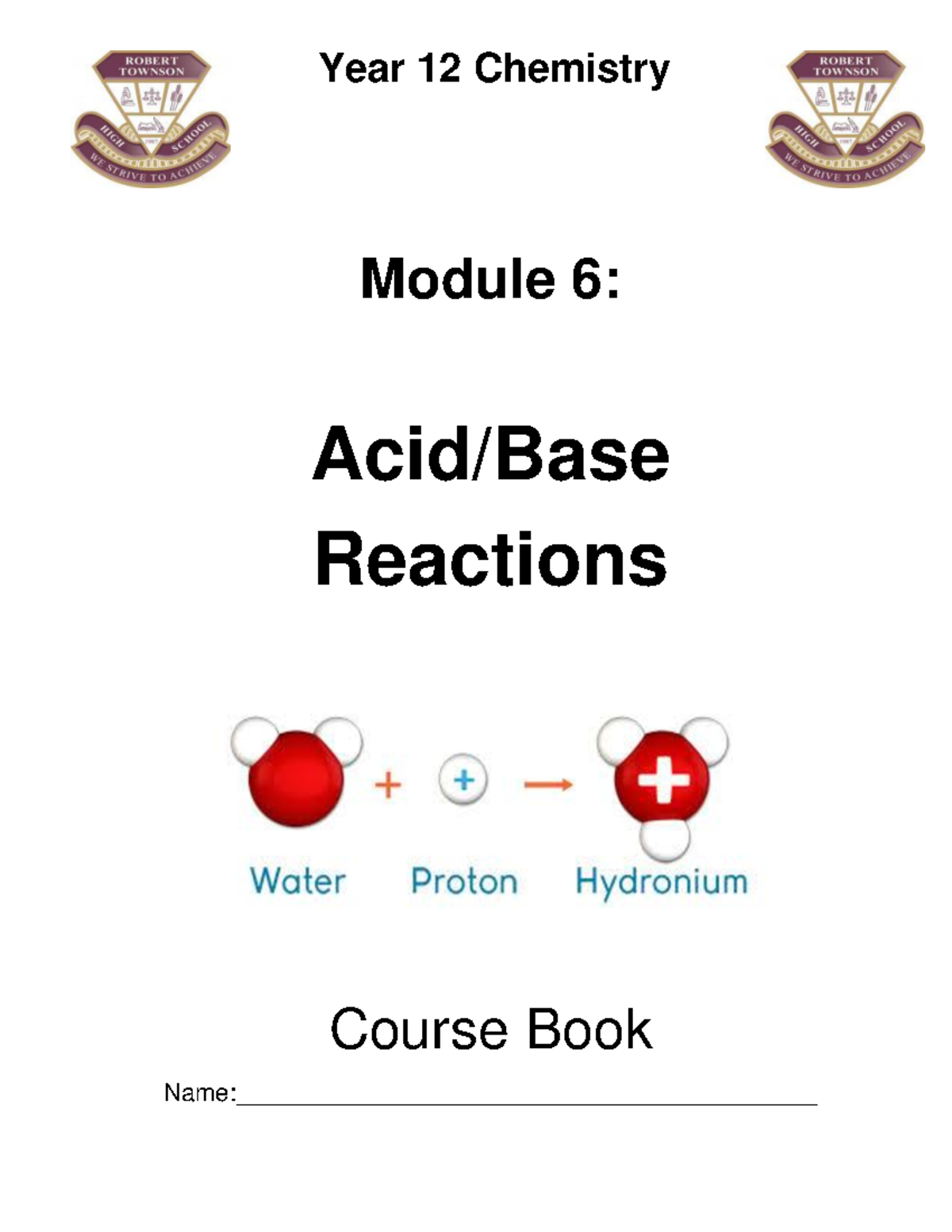 Year 12 Chemistry Module 6: Inorganic Bases and Reactions Notes - Studocu
