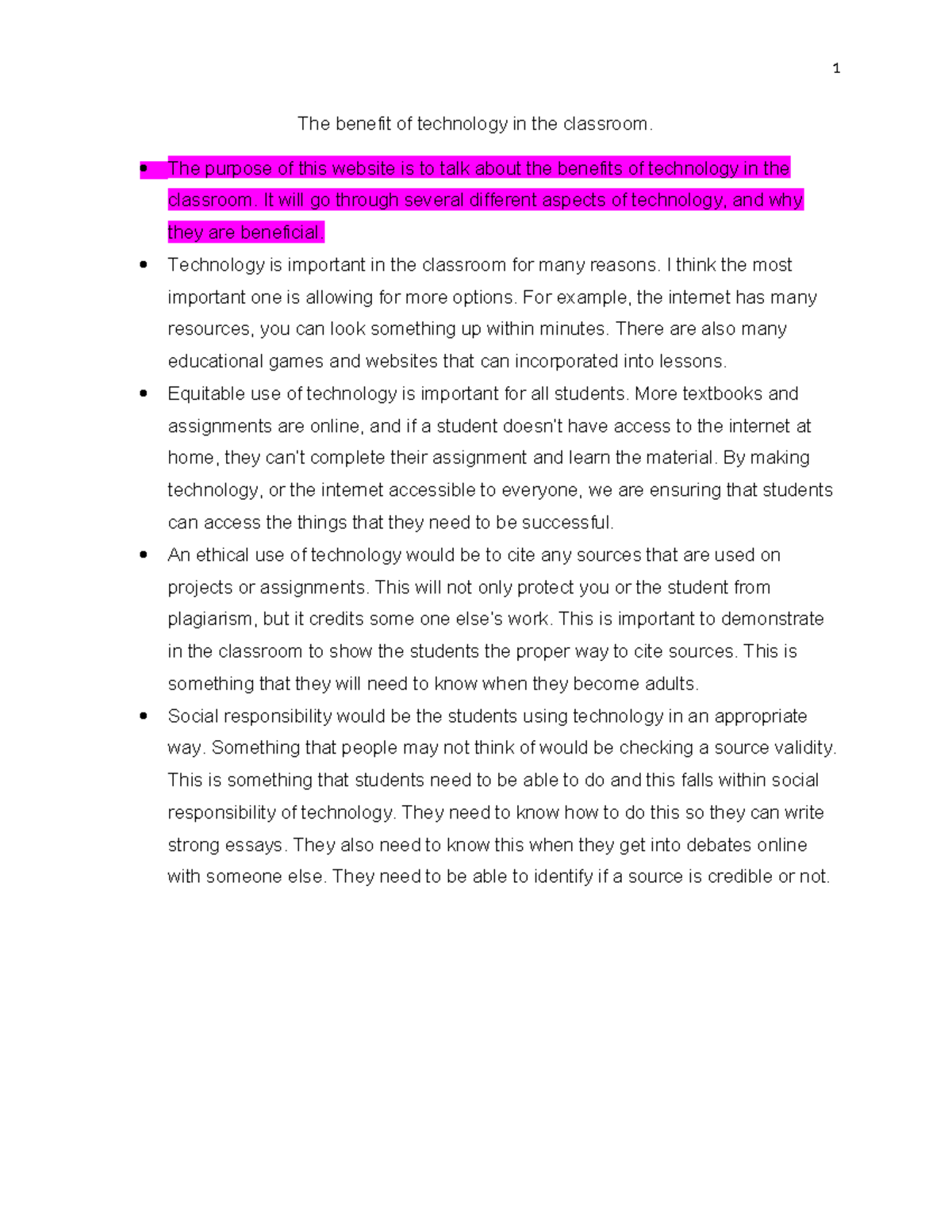 Kaitlyn Reeves D092- Task 1 - The benefit of technology in the ...