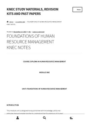 Curriculum ICT Level 4 - REPUBLIC OF KENYA NATIONAL COMPETENCY BASED ...