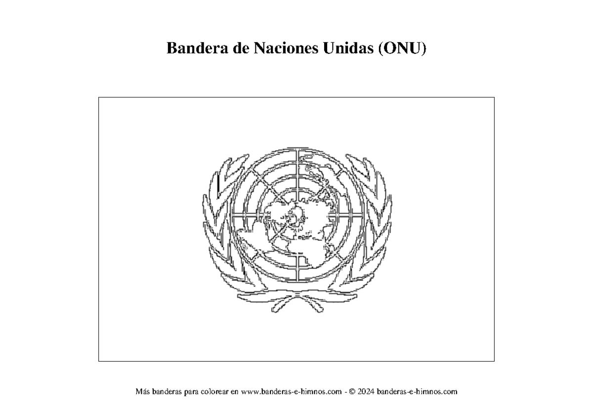 Bandera para colorear naciones unidas onu - Contabilidad Y Costos ...
