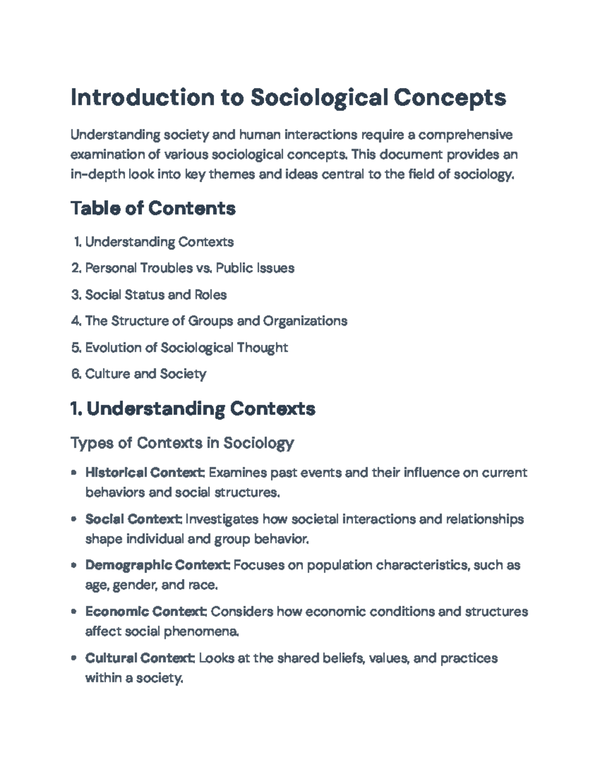 Sociology 101: Key Concepts and Themes for Understanding Society ...